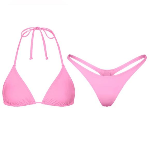SKIMS | Swim | Skims Light Pink Bikini Set | Poshmark